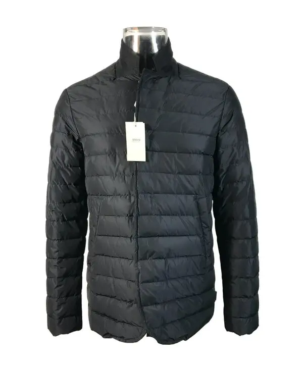 Emporio Armani Logo Down Jacket - Black