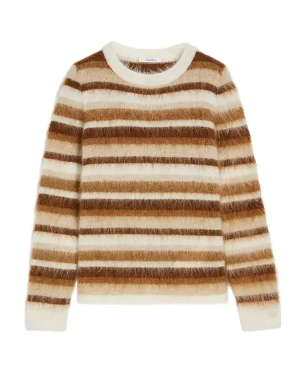 Max Mara Wool And Mohair Striped Sweater - No
