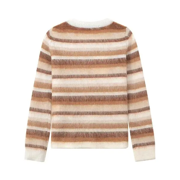 Max Mara Wool And Mohair Striped Sweater