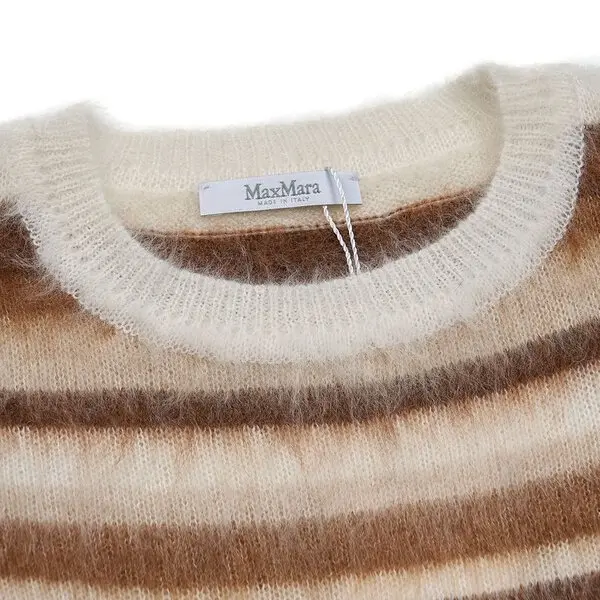 Max Mara Wool And Mohair Striped Sweater
