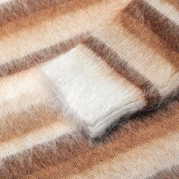 Max Mara Wool And Mohair Striped Sweater