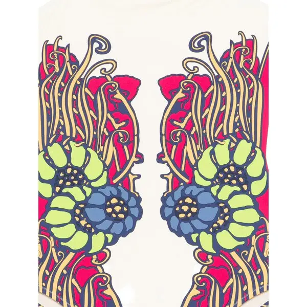 La DoubleJ Printed Bodysuit With Spaghetti Straps