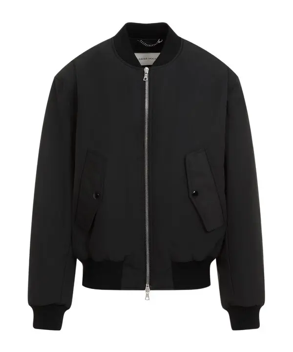 Dries Van Noten Verso" Bomber Jacket - Black