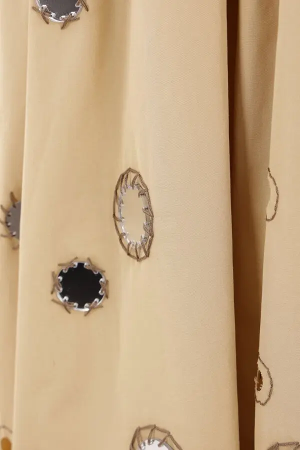 Prada Belted Long-sleeve Midi Dress With Logo Detail