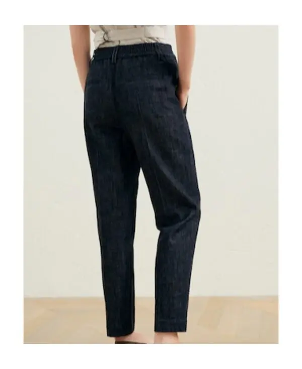 Brunello Cucinelli Elasticated Waistband Jeans - Black