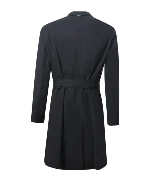 Herno Double-breasted Belted Coat - Black