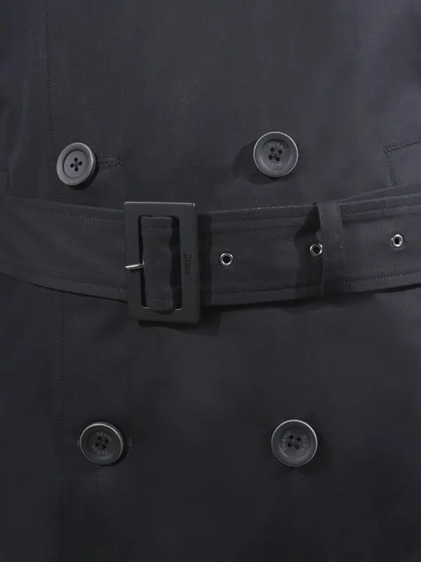 Herno Double-breasted Belted Coat - Black