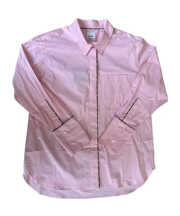 Burberry Single-breasted Long-sleeve Shirt - Purple