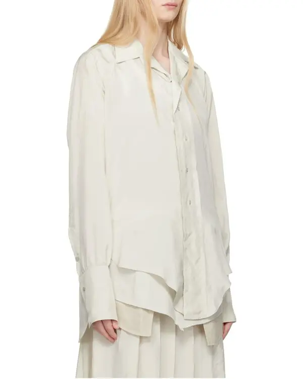 MAISON MARGIELA Dropped Hem Shirt - Nude