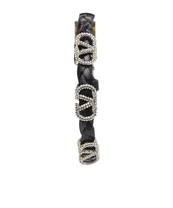 Valentino Garavani V Logo Bracelet - Black