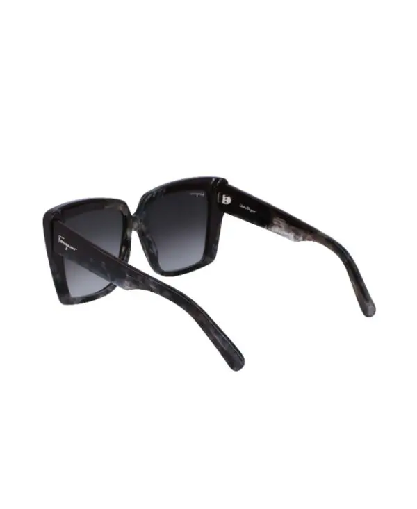 FERRAGAMO Square Frame Sunglasses - Black