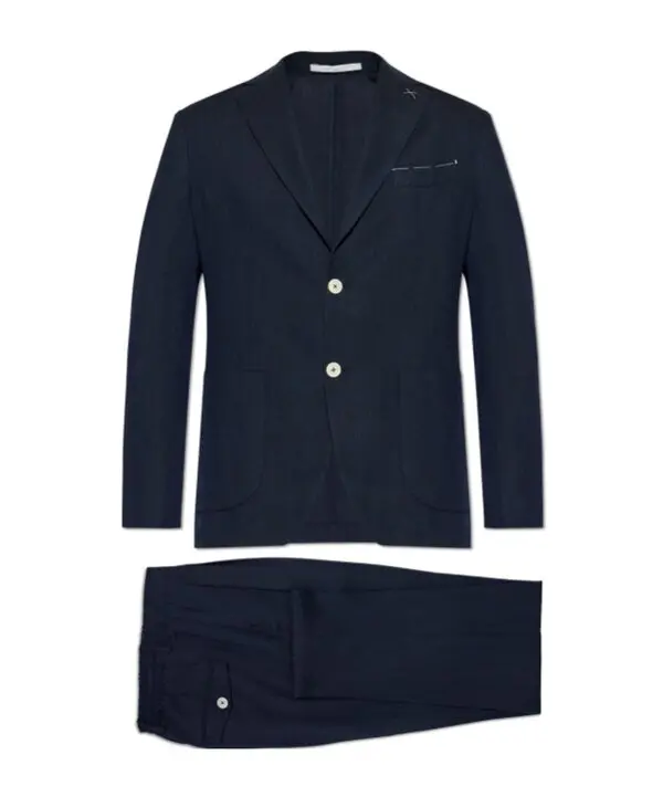 Eleventy Single-breasted Suit - Navy