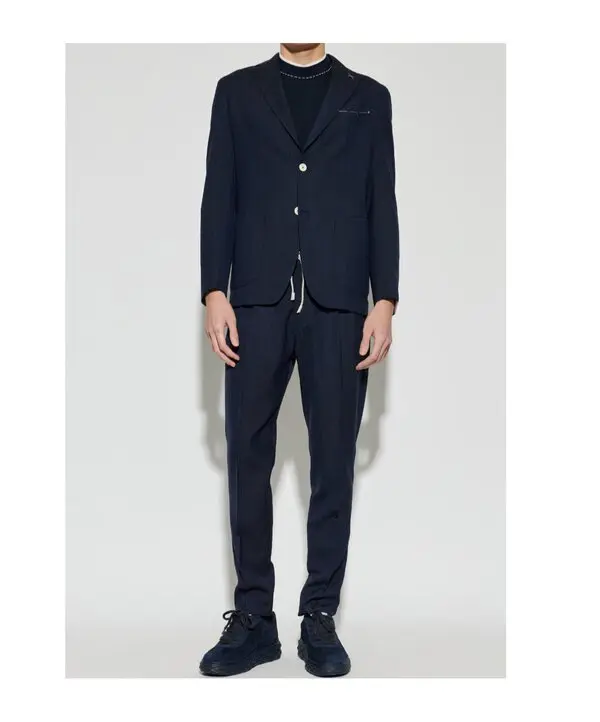 Eleventy Single-breasted Suit - Navy