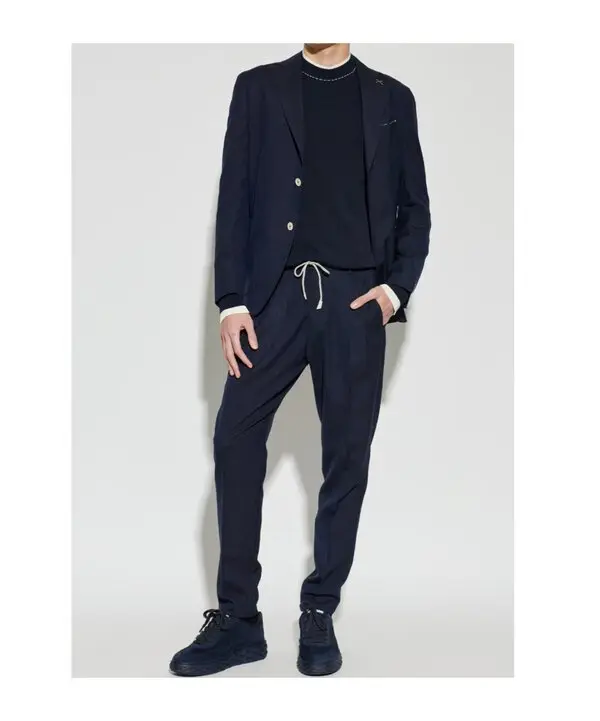 Eleventy Single-breasted Suit - Navy