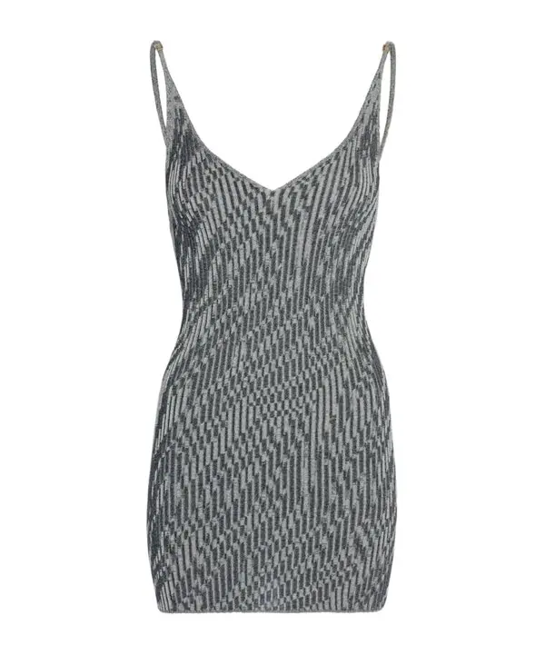 Jacquemus La Mini Robe Dress Zebra Print