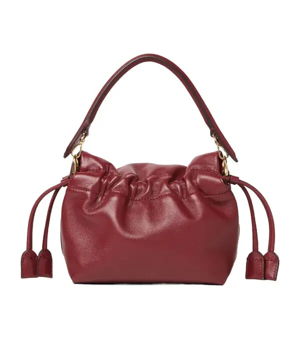 Fendi Small Baguette Bag With Ff Buckle - Red