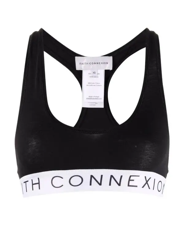 Faith Connexion Logo Tape Racerback Vest - Black