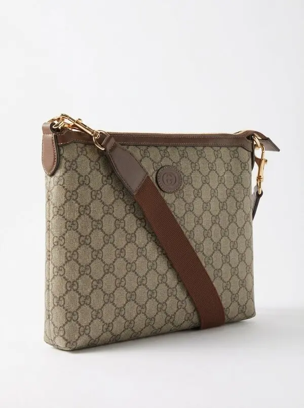 Gucci Gg Supreme Shoulder Bag - Gray