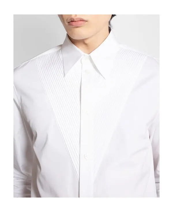 Bottega Veneta Pleated-bib Cotton Shirt