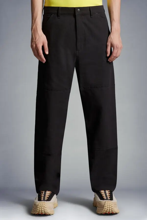 Moncler Straight-leg Cargo Trousers - Black