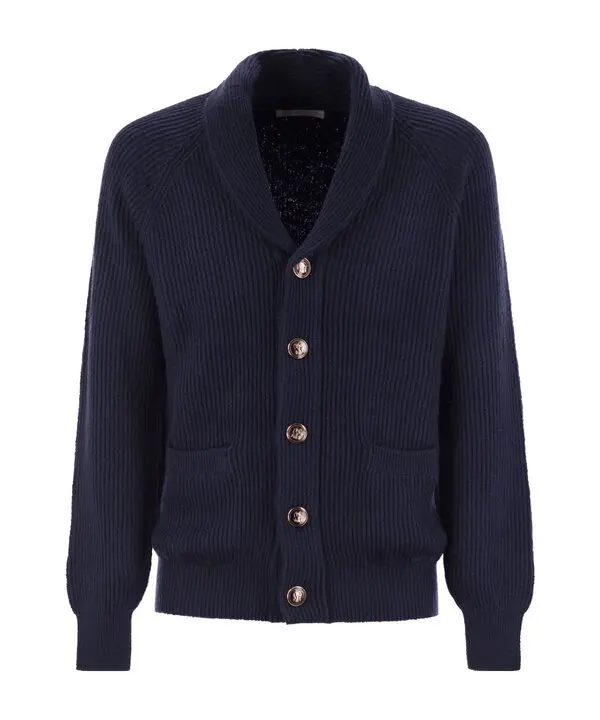 Brunello Cucinelli Shawl Lapel Knitted Cardigan