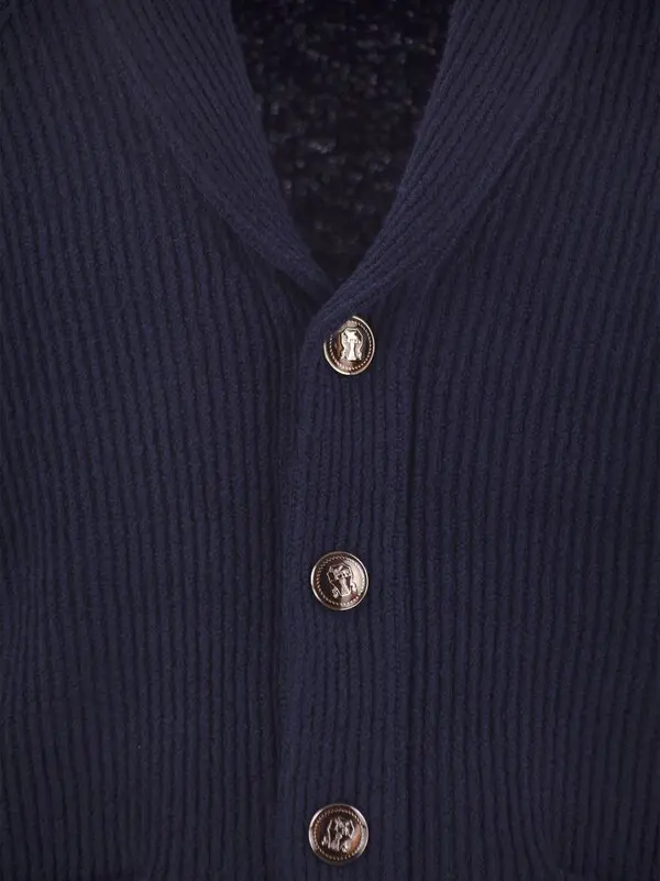 Brunello Cucinelli Shawl Lapel Knitted Cardigan