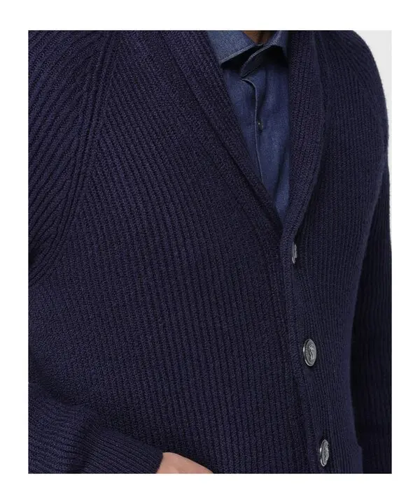 Brunello Cucinelli Shawl Lapel Knitted Cardigan