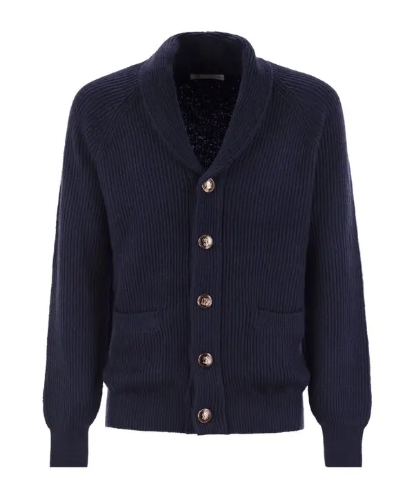 Brunello Cucinelli Long-sleeve Shawl Collar Cardigan - No