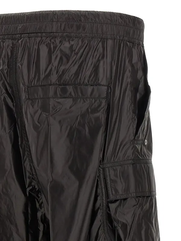 Rick Owens Cargobelas Drawstring Wide-leg Trousers - Black
