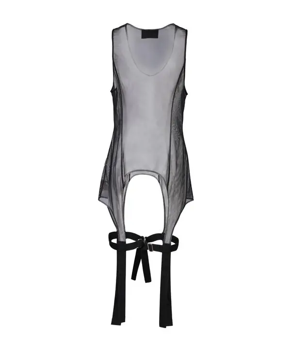 Simone Rocha Mesh Zip-up Bodysuit