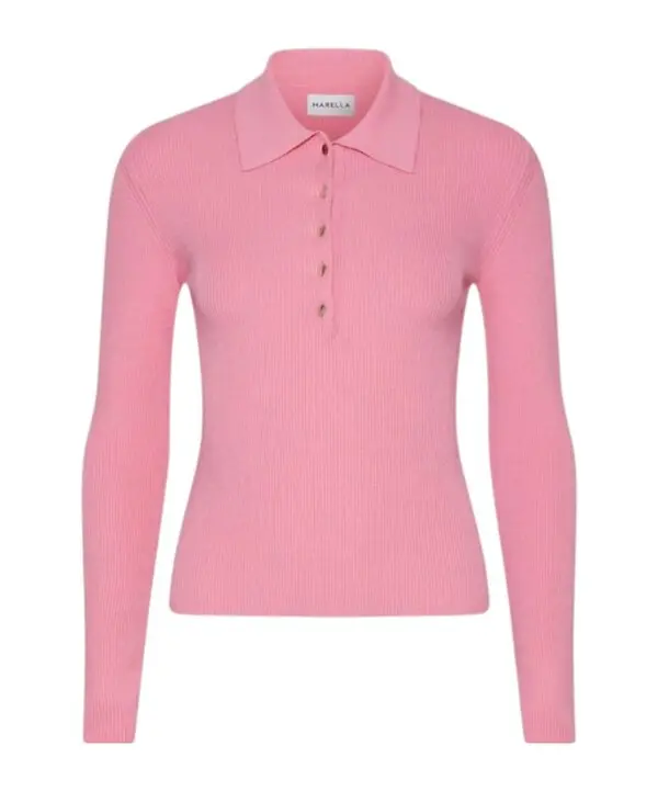 Marella Long Sleeve Knitted Polo Shirt