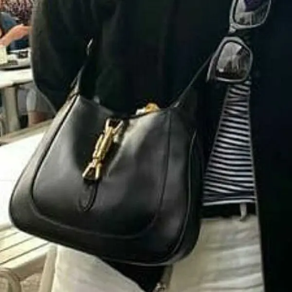 Gucci 1961 Jackie Medium Hobo Shoulder Bag - Black