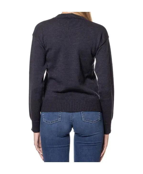 Max Mara Long-sleeved Round-neck Sweater