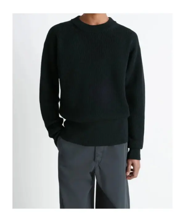 LEMAIRE Crewneck Ribbed Sweatshirt