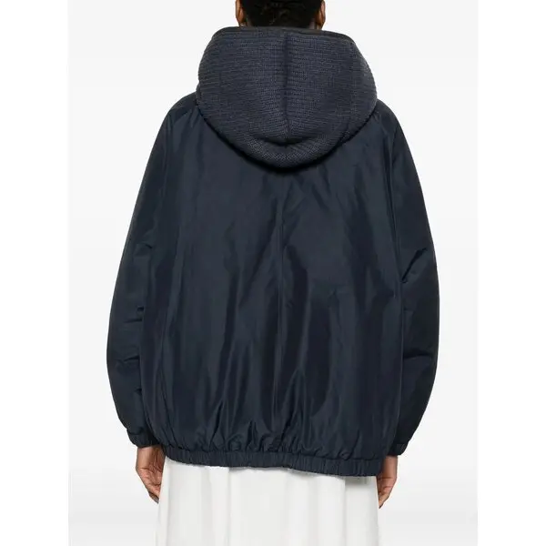 Brunello Cucinelli Knitted Hooded Down Jacket