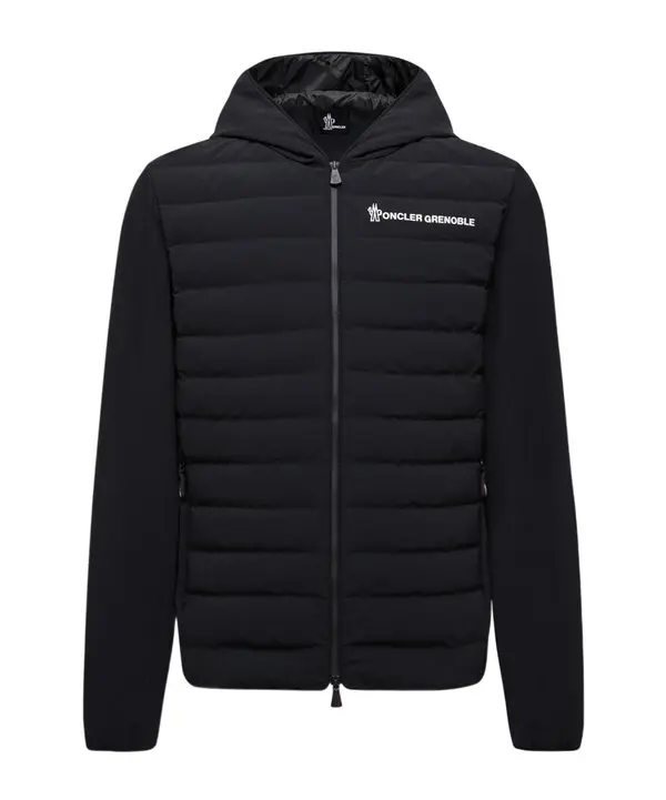 Moncler Zip-up Hooded Jacket - Black