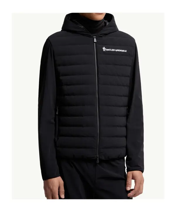 Moncler Zip-up Hooded Jacket - Black