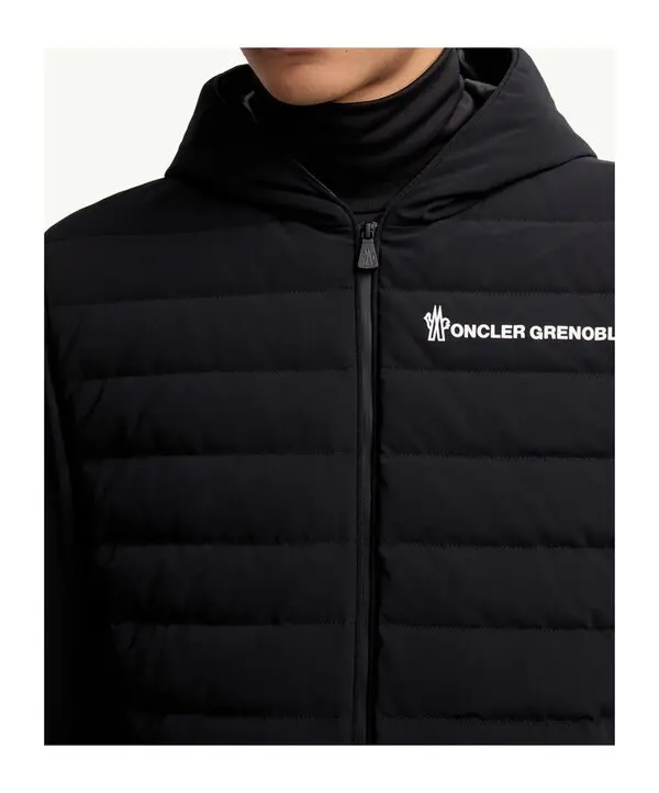 Moncler Zip-up Hooded Jacket - Black