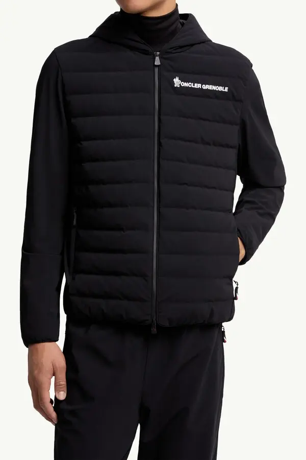 Moncler Zip-up Hooded Jacket - Black