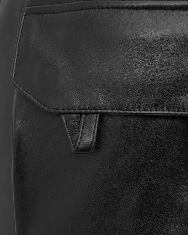 Saint Laurent High Waist Pencil Skirt - Black