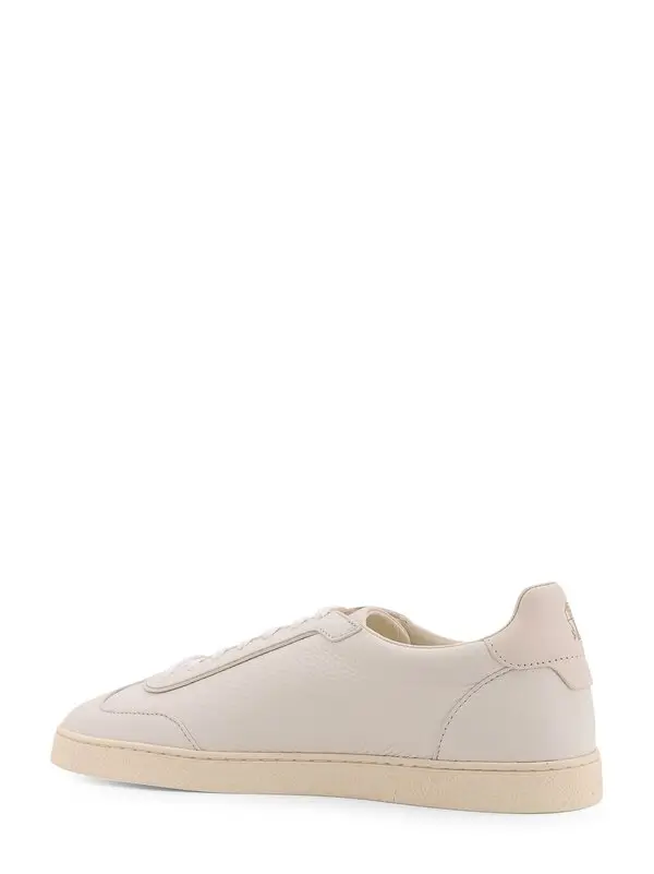 Brunello Cucinelli Round Toe Lace-up Sneakers - Nude