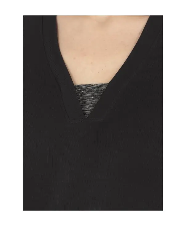 Brunello Cucinelli Chain-trimmed V-neck Sleeveless Top