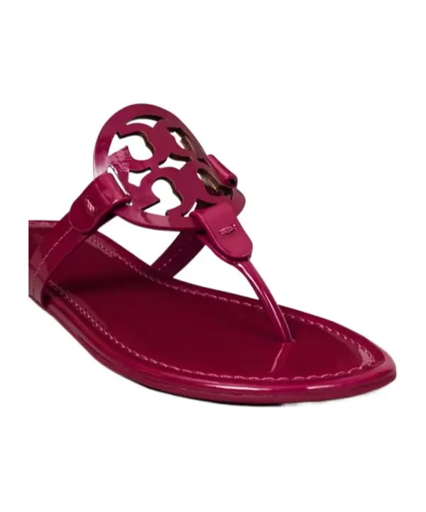 Tory Burch Miller Cut-out Flat Sandals - Fuchsia Spark