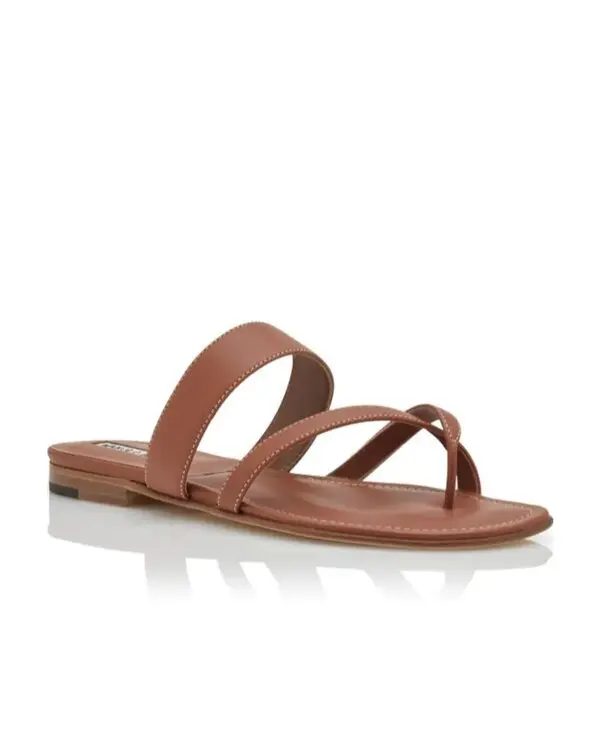 Manolo Blahnik Susa Flip Flops - Brown
