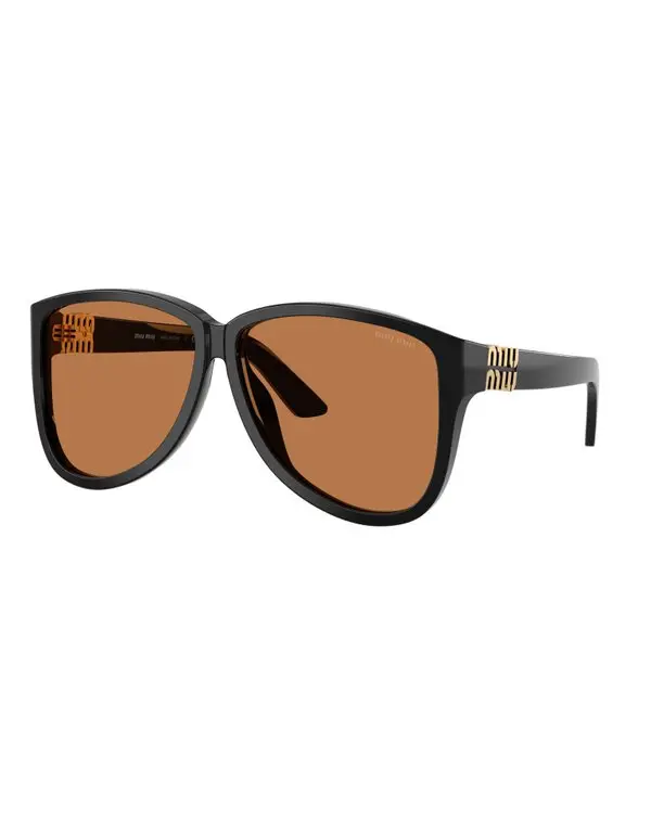 Miu Miu Logo Sunglasses - Brown