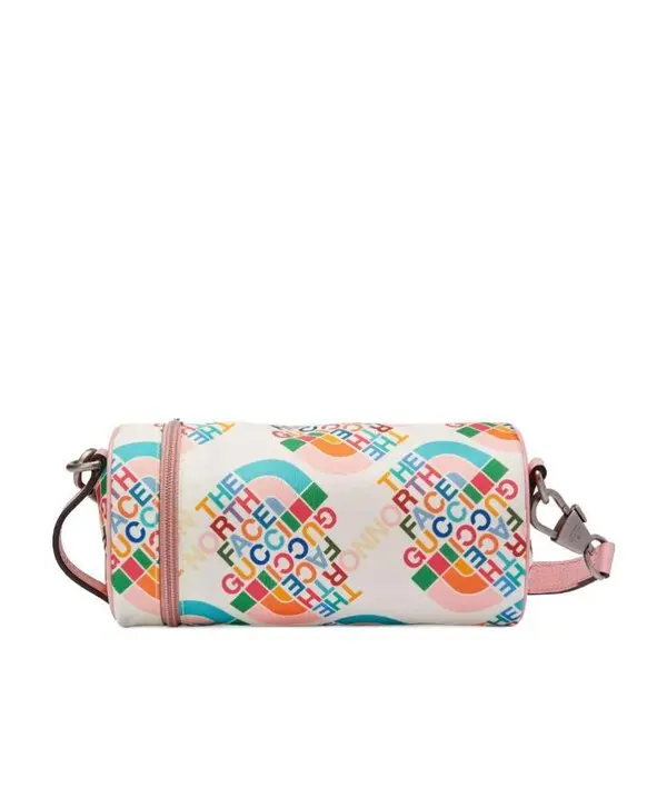 Gucci X The North Face Logo Shoulder Bag - White