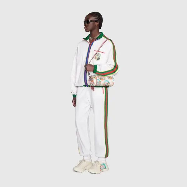 Gucci X The North Face Logo Shoulder Bag - White