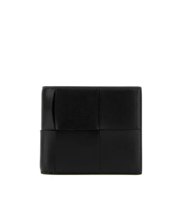 Bottega Veneta Intreccio Bi-fold Wallet - Black