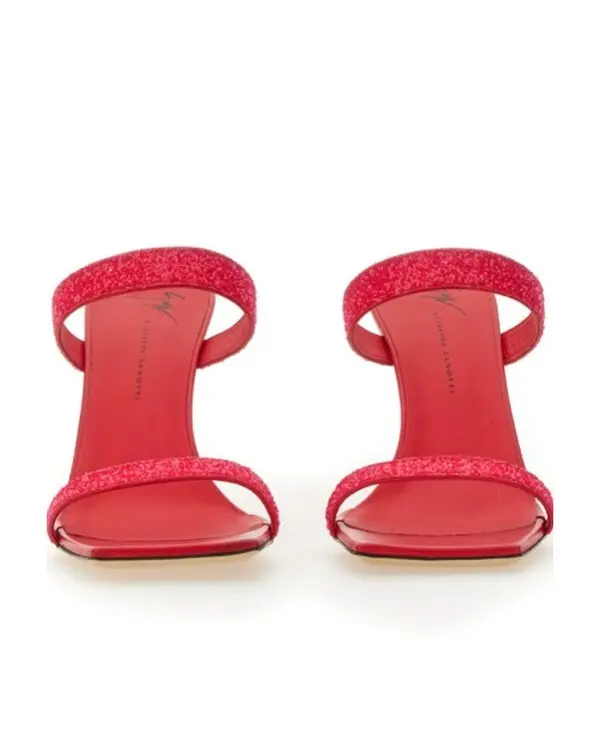 GIUSEPPE ZANOTTI Flaminia Glitter Mule Sandals