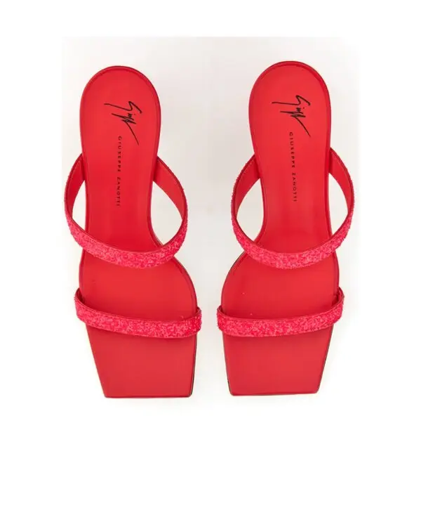 GIUSEPPE ZANOTTI Flaminia Glitter Mule Sandals